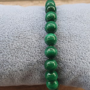 Natural Malachite Stretch Bracelet Natural Gemstone Bracelet - Etsy