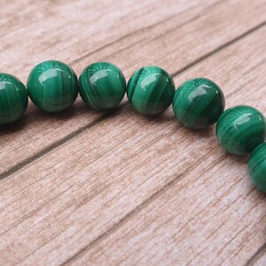 Natural Malachite Stretch Bracelet Natural Gemstone Bracelet - Etsy