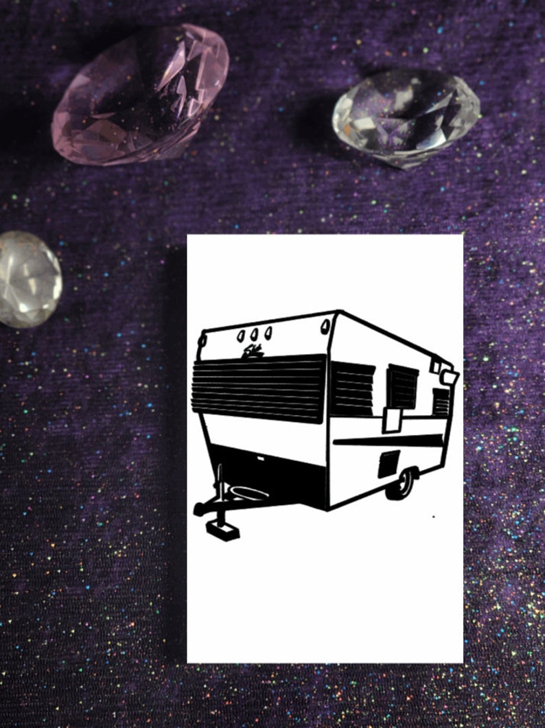 Shasta Trailer Vinyl Decal in Shimmering Holographic or - Etsy