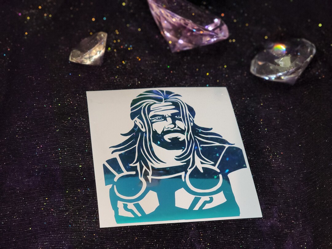 Thor Inspired Vinyl Decal in Shimmering Holographic or Alternate Colors ...