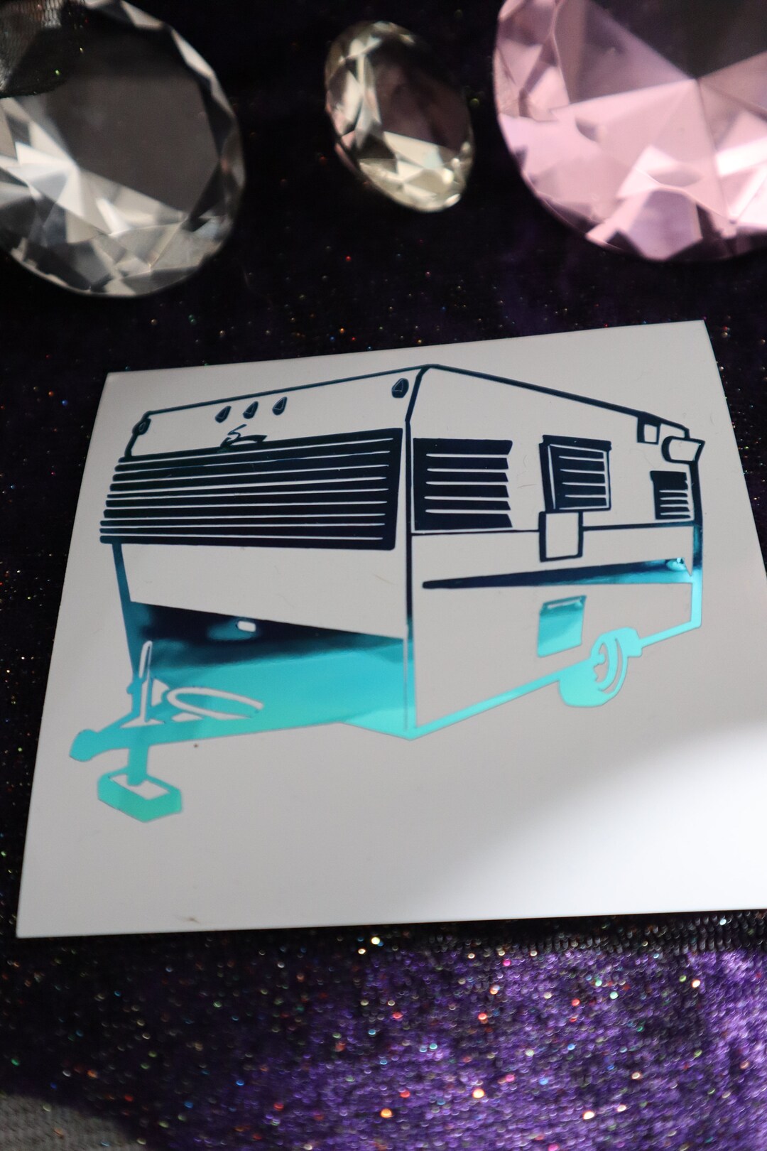 Shasta Trailer Vinyl Decal in Shimmering Holographic or Alternate ...