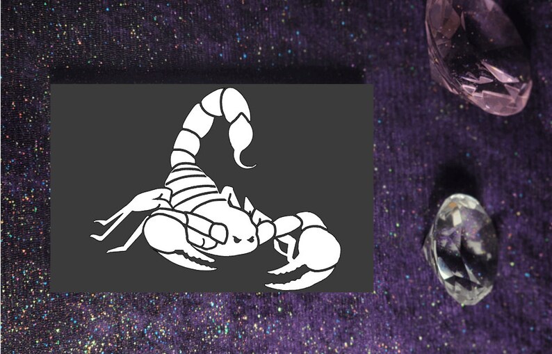 Scorpion Vinyl Decal in Shimmering Holographic or Alternate Colors Made ...
