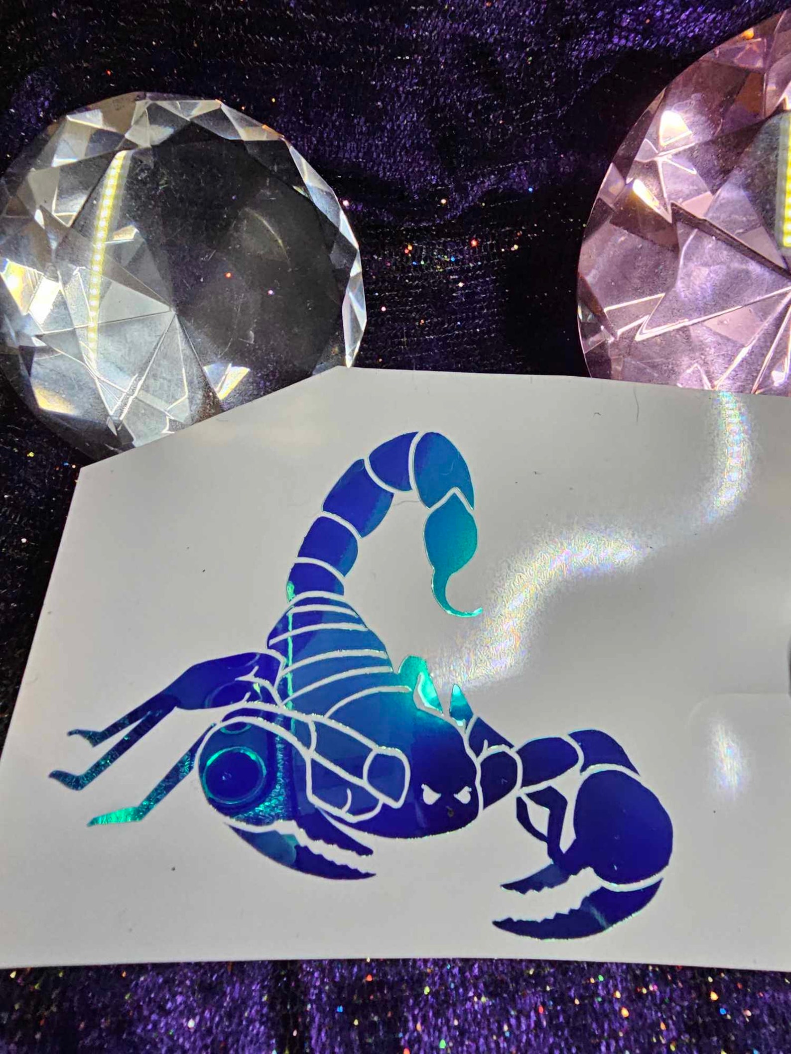 Scorpion Vinyl Decal in Shimmering Holographic or Alternate Colors Made ...