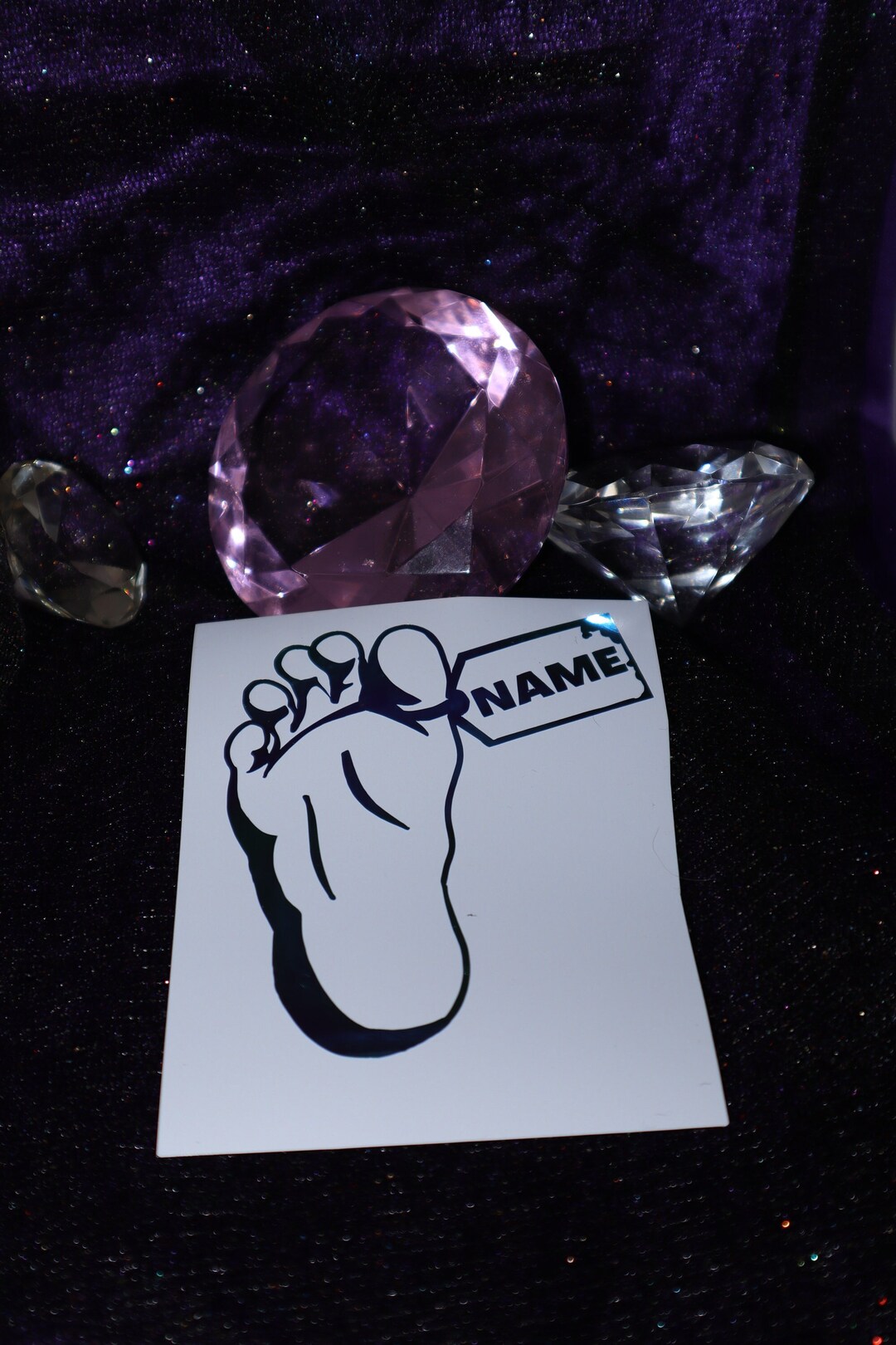 Toe Tag Custom Vinyl Decal in Shimmering Holographic or Alternate ...