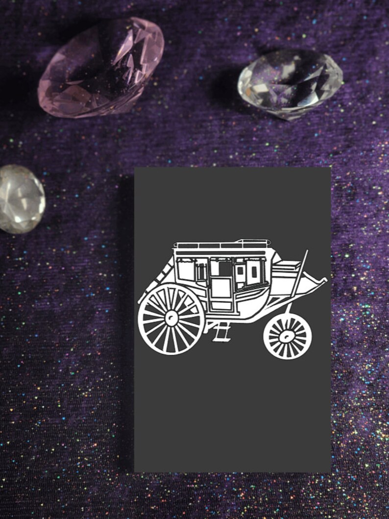 Western Stagecoach Vinyl Decal in Shimmering Holographic or Alternate ...