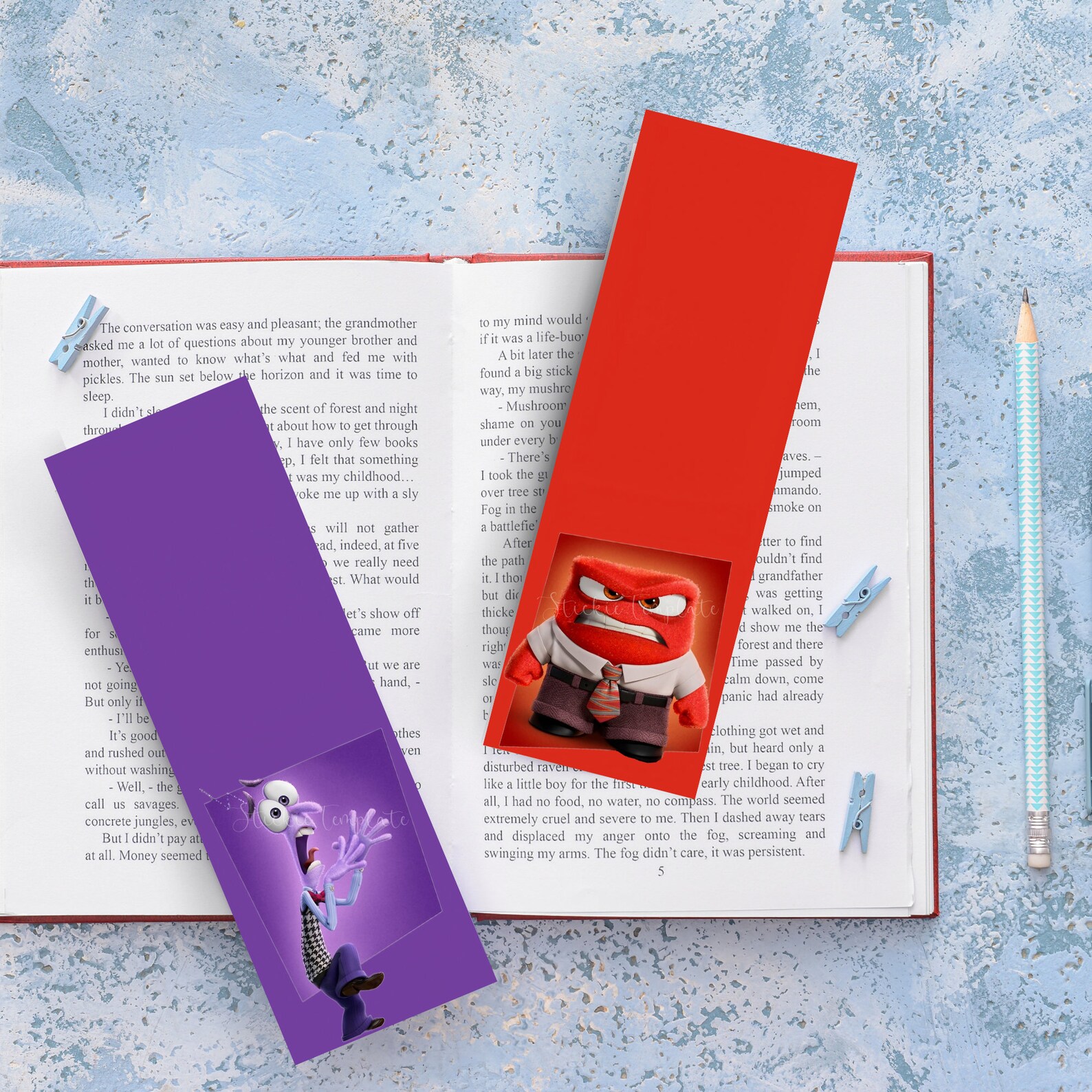 Inside Out 2 Bookmark Printable, Inside Out 2 Gift, Bookmark Gift, PDF ...