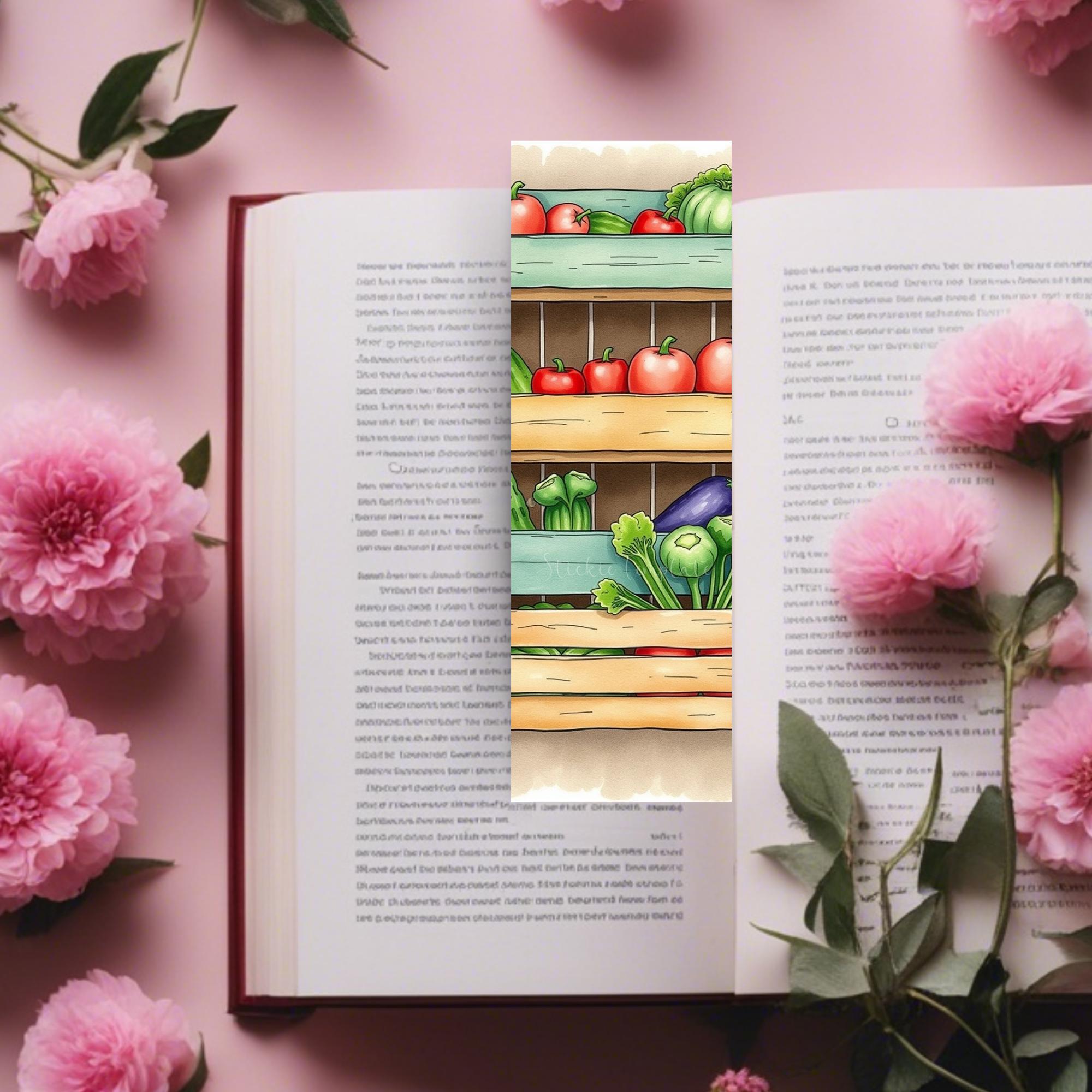 Farmers Market Bookmarks Printable, Book Lovers Designs, Digital Baby ...