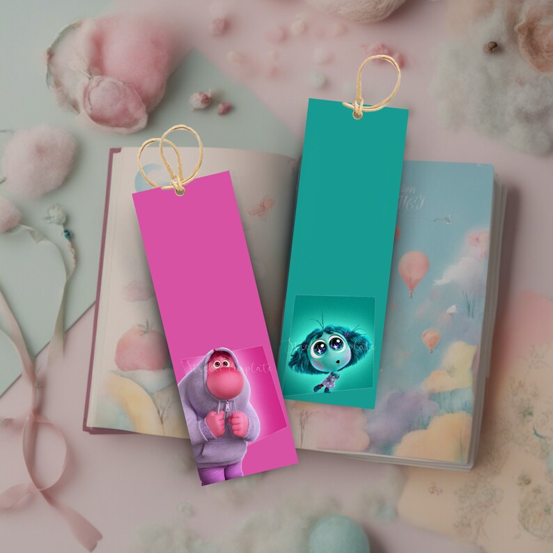Inside Out 2 Bookmark Printable, Inside Out 2 Gift, Bookmark Gift, PDF ...