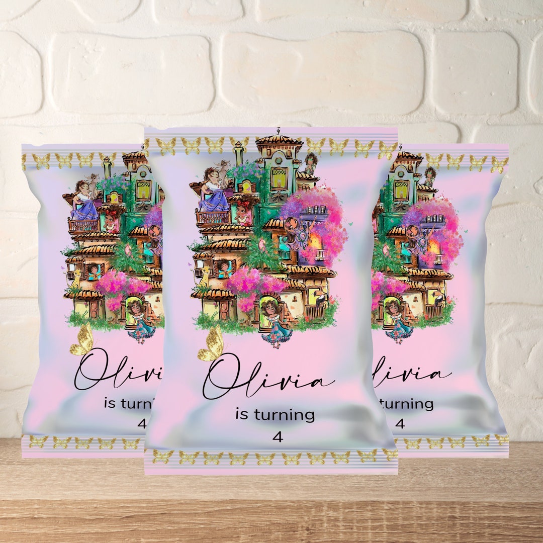 Encanto Birthday Chips Bag Label, Encanto Party Invitation ...