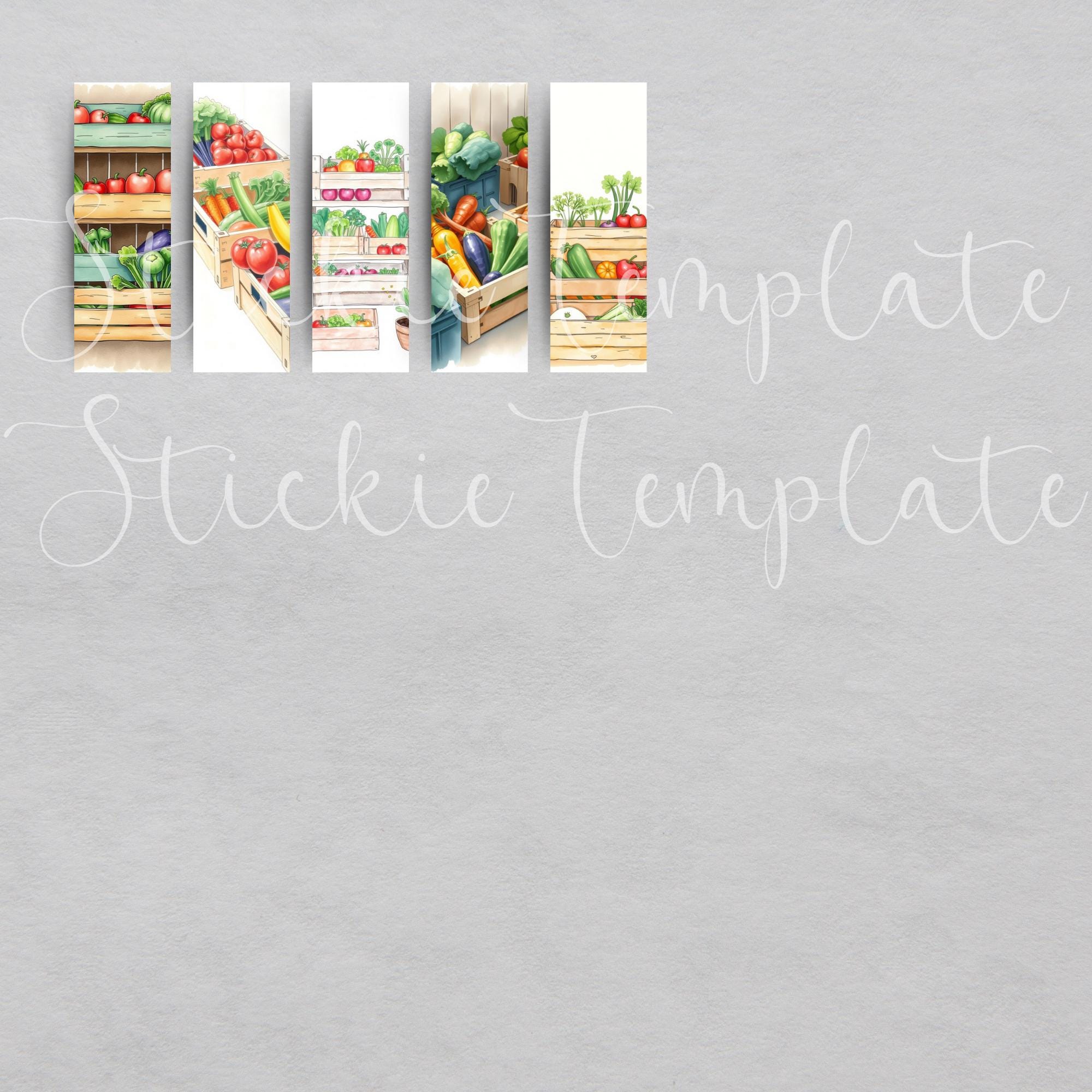 Farmers Market Bookmarks Printable, Book Lovers Designs, Digital Baby ...