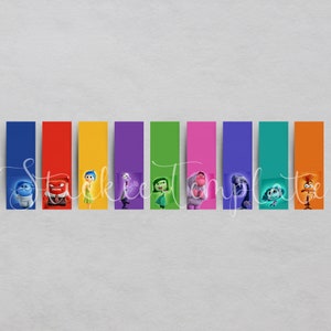 Inside Out 2 Bookmark Printable, Inside Out 2 Gift, Bookmark Gift, PDF ...