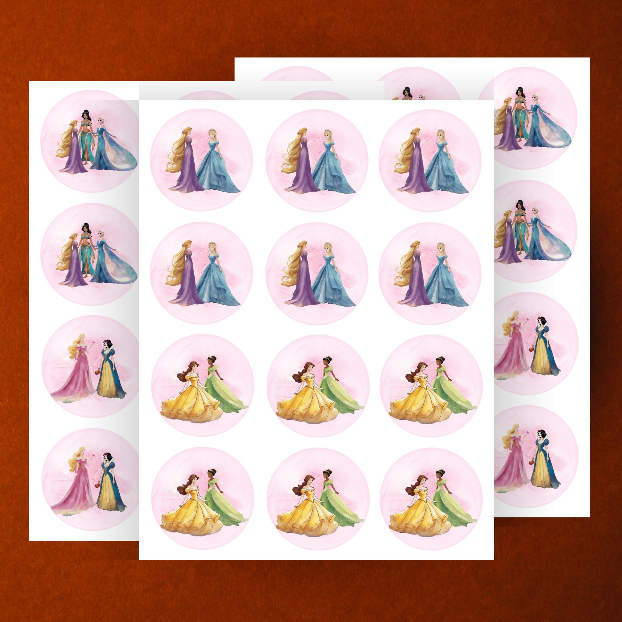 Princess Birthday Cupcake Toppers, Cupcake Toppers, Princess Baby ...