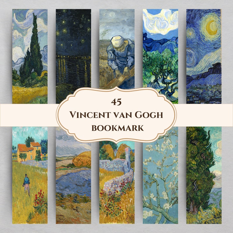 Van Gogh Magnetic Bookmark - Etsy