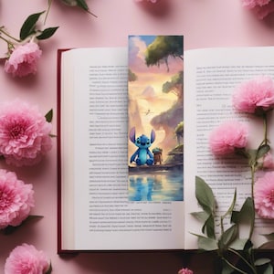 Lilo and Stitch Bookmark Printable, Book Lovers Designs, Digital Letter ...