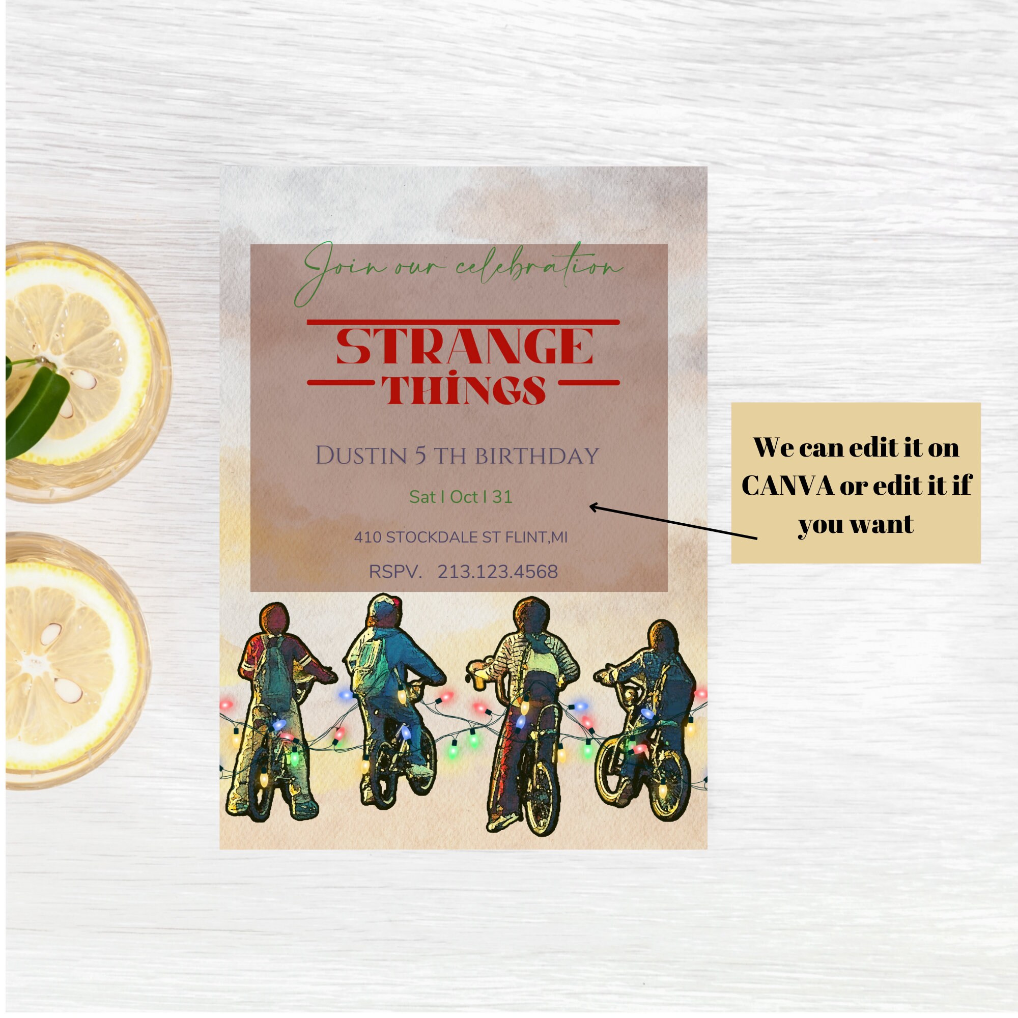 EDITABLE Stranger Invitation Any Age Birthday Invitation - Etsy