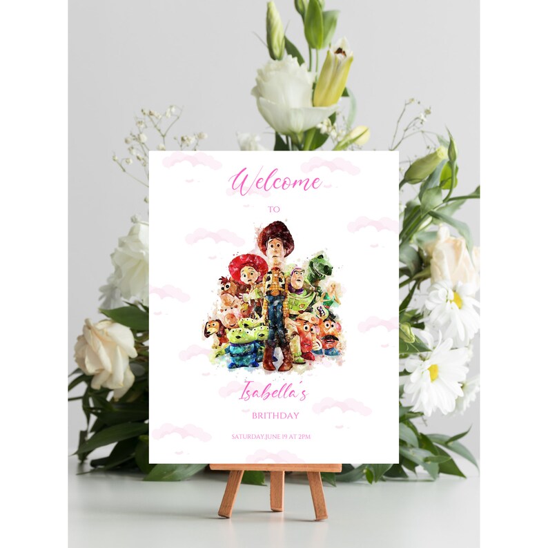 Toy Story Welcome Sign Lightyear Birthday Party Sign - Etsy