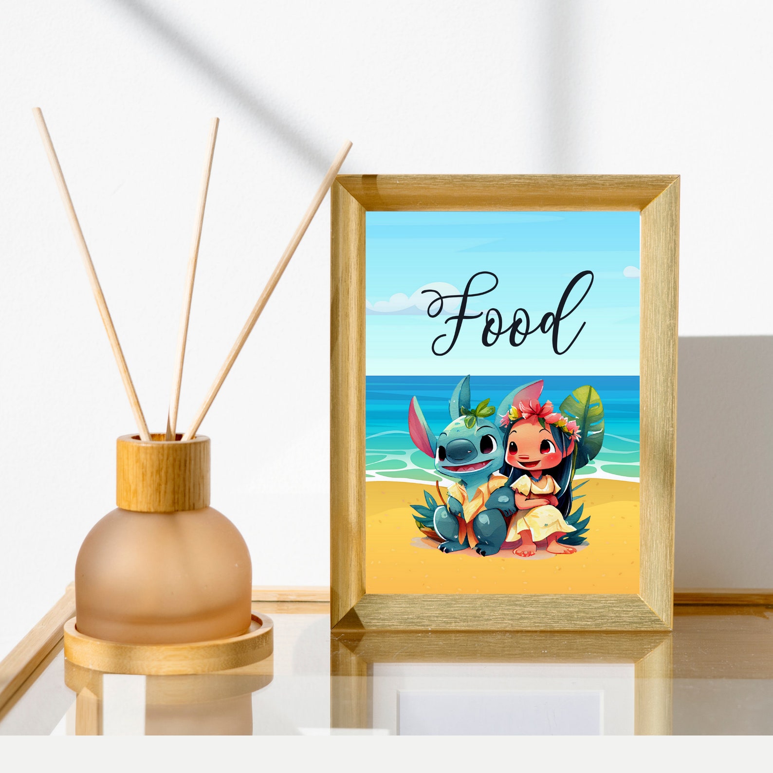 Stitch Food Sign Stitch Table Sign Stitch Birthday Table - Etsy