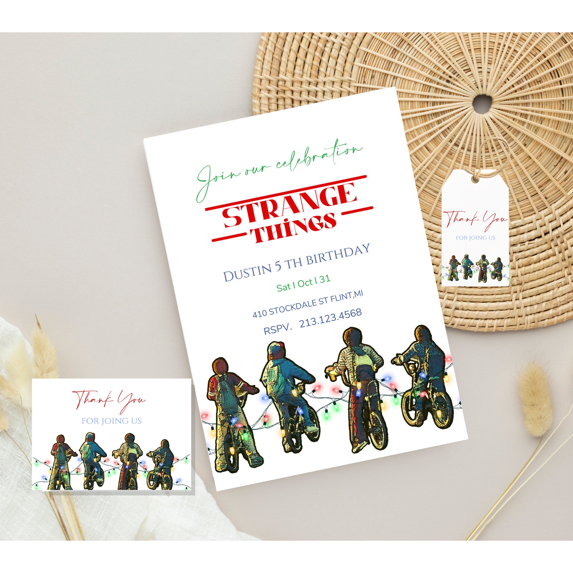 Stranger Things Invitation, Birthday Invitations, Stranger Things ...