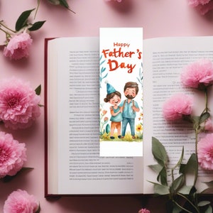 Father's Day Bookmark Printable, Fathers Day Gift, Bookmark Gift, PDF ...