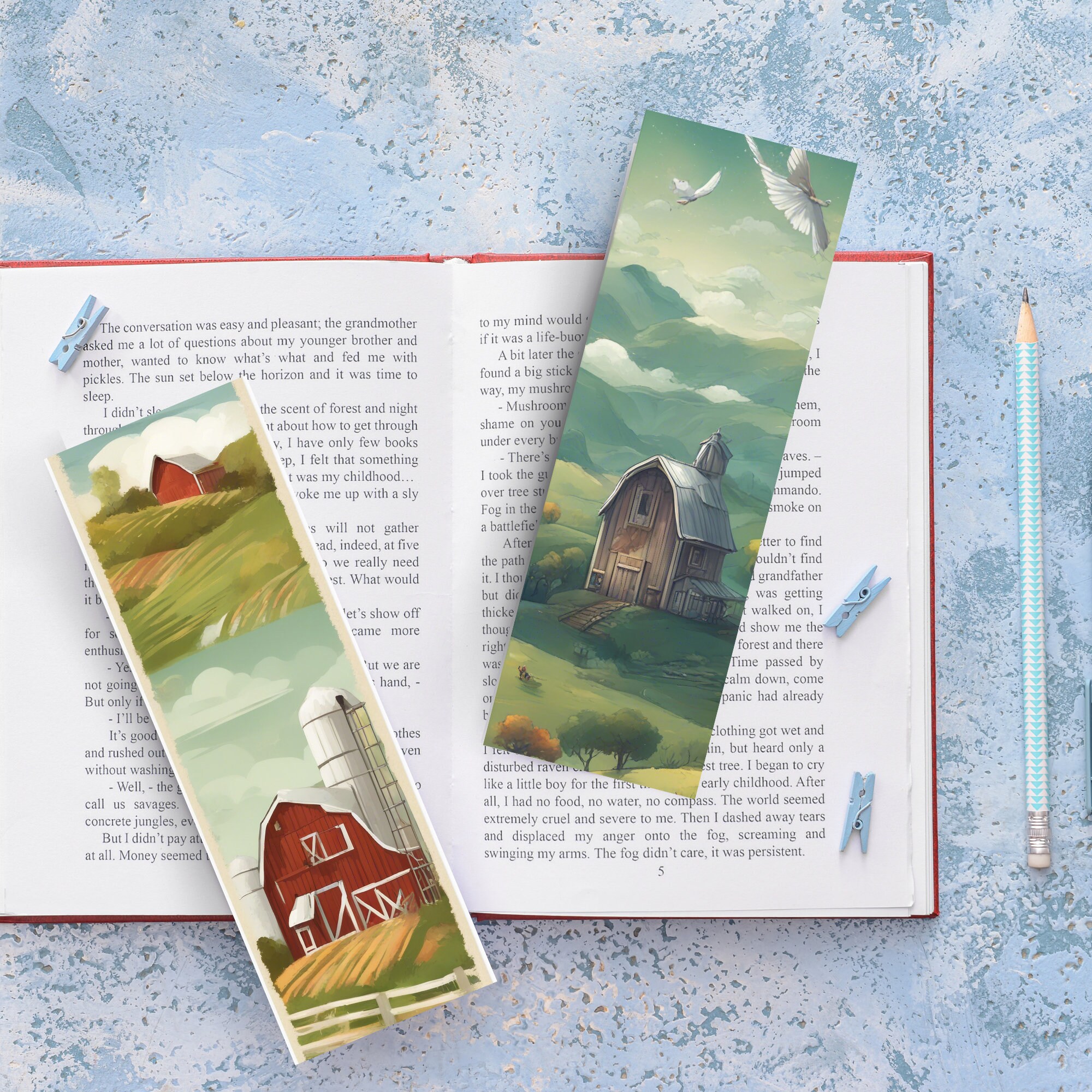 Farm Bookmark Printable, Farm Gift, Dog, Horse, Pig, Bookmark Gift, PDF ...