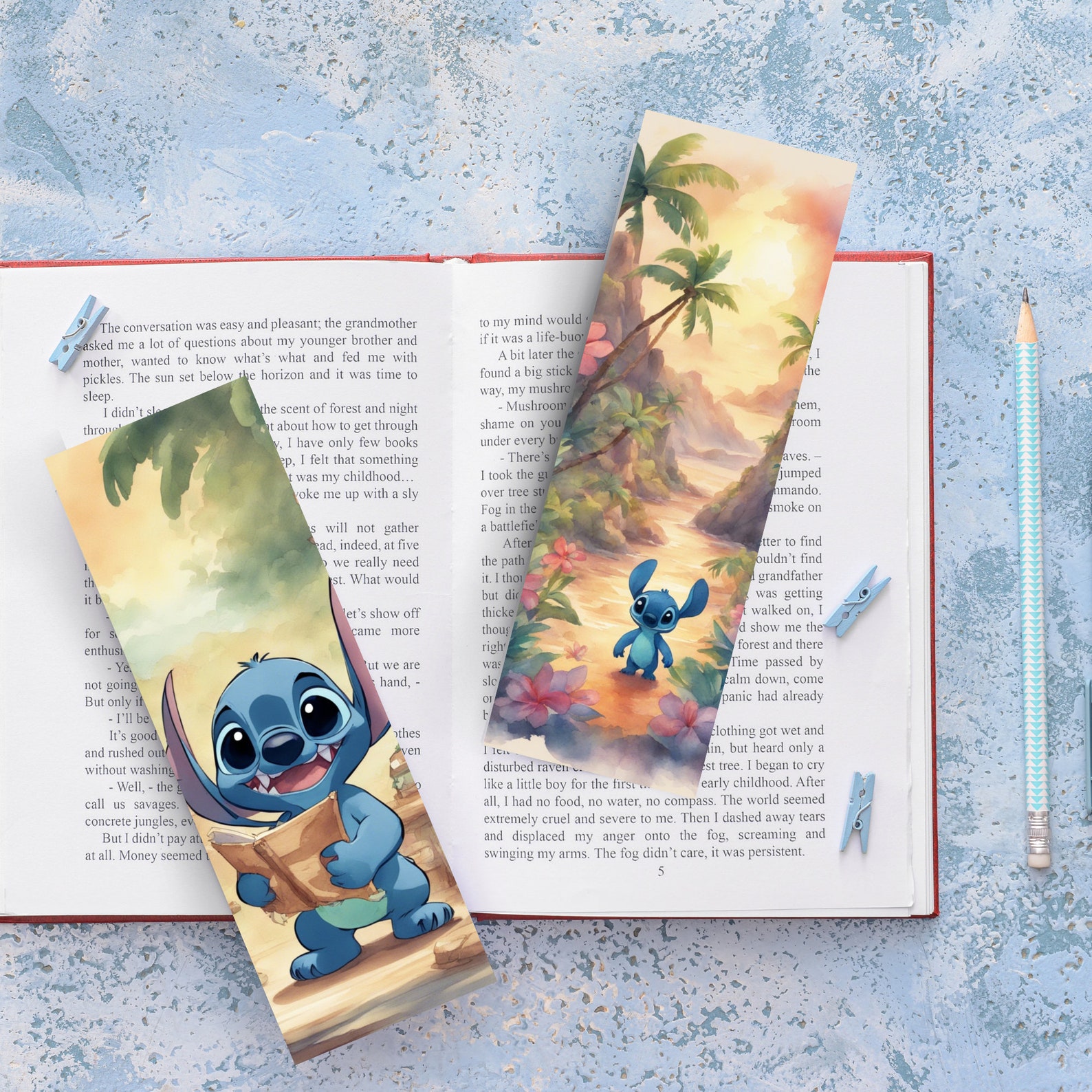 Lilo and Stitch Bookmark Printable, Book Lovers Designs, Digital Letter ...