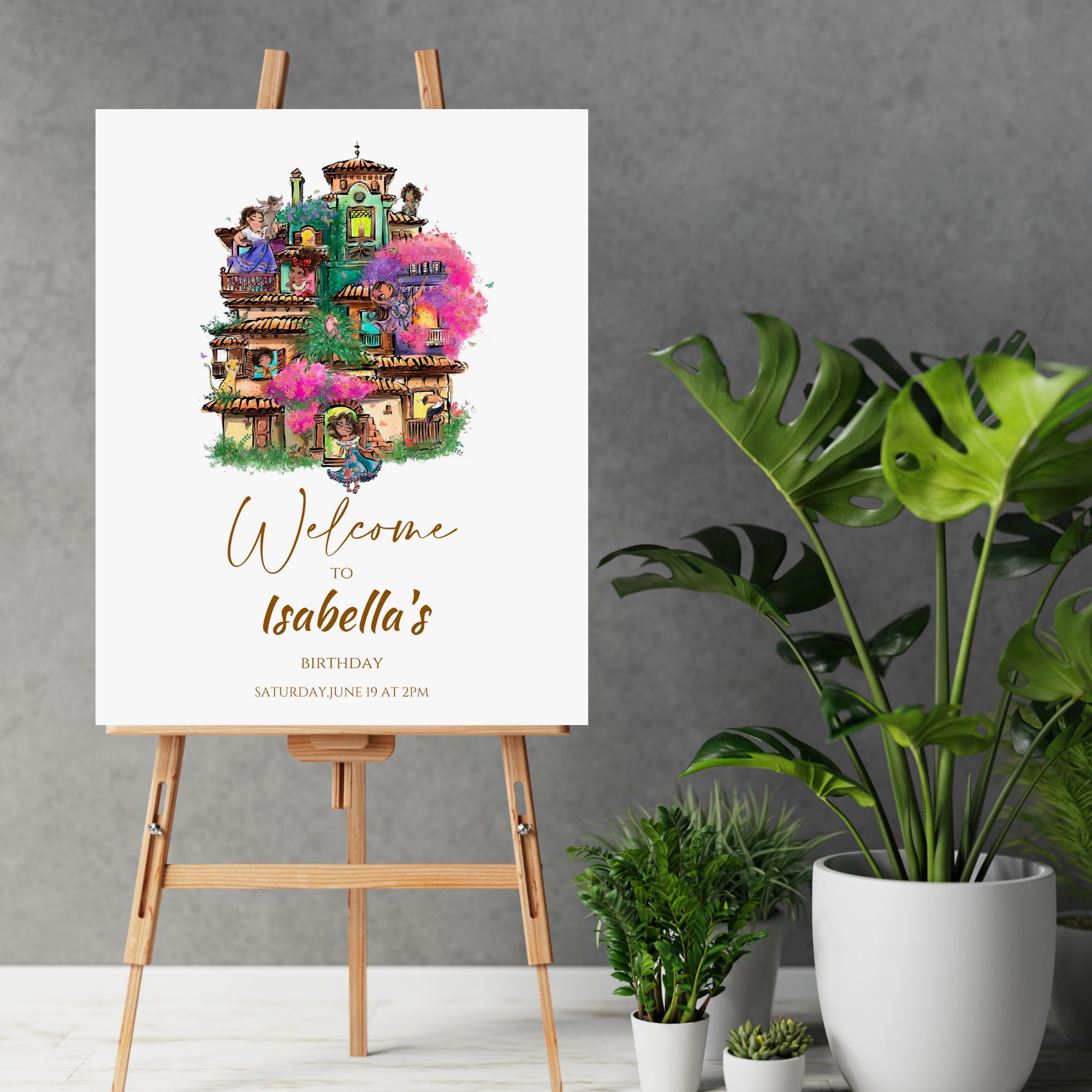 Encanto Welcome Sign, Encanto Editable Template, Welcome Sign Template ...