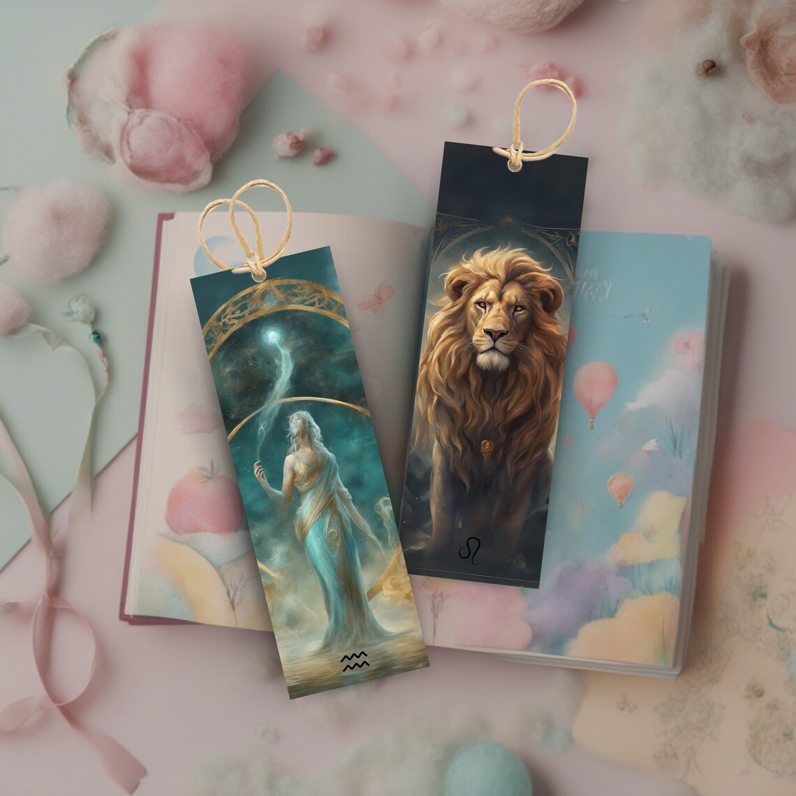Zodiac Bookmark Printable, Astrology Digital Bookmark Gift, Book Lovers ...