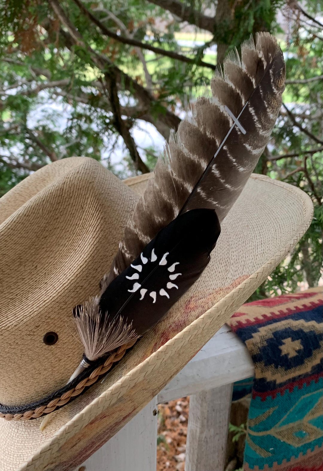 Hat Feather, Western Feather, Hand Crafted Hat Feather Embellishment ...