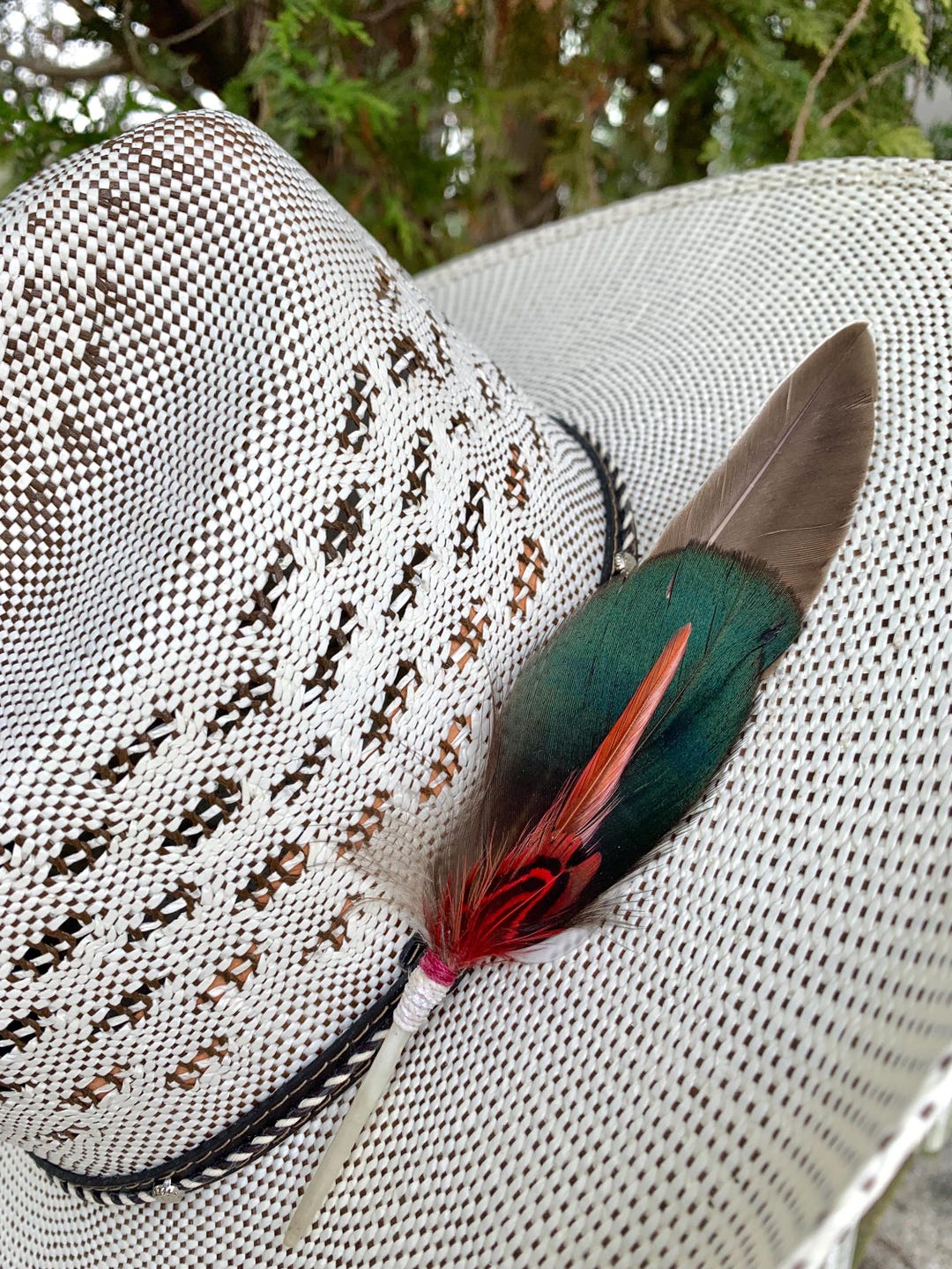 Small Hat Feather, Western Feather, Hand Crafted Hat Feather, Cowboy ...