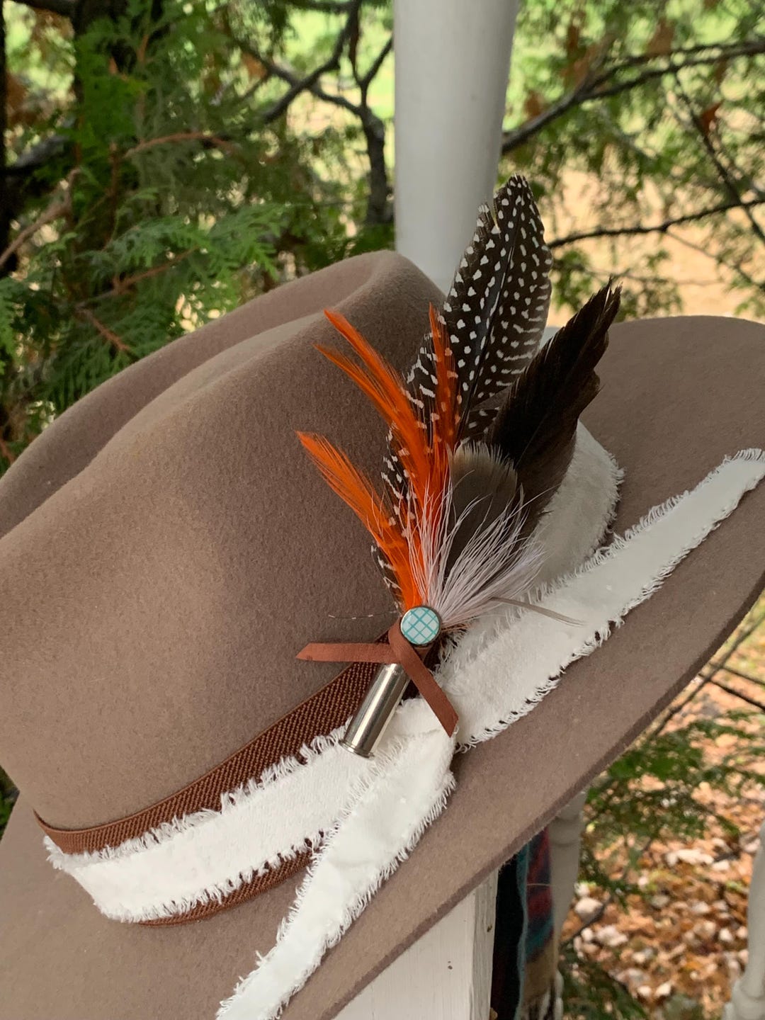 Hat Feather, Fedora Hat Feather, Hand Crafted Hat Feather, Hat ...