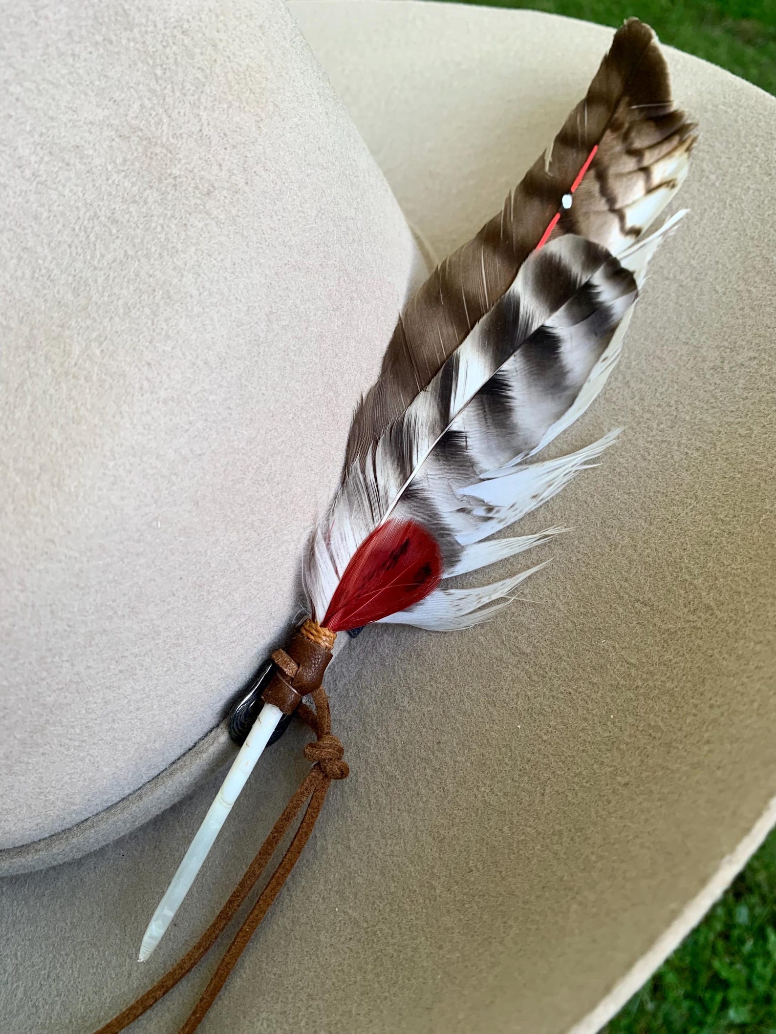 Hat Feather, Cowboy Hat Feather, Rugged Distressed Western Hat Feather ...