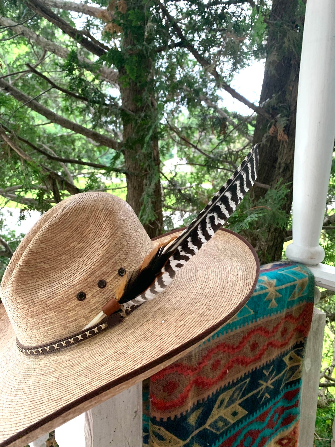 Big Buckaroo Cowboy Hat Feather, Hat Feather, Western Feather, Hand ...