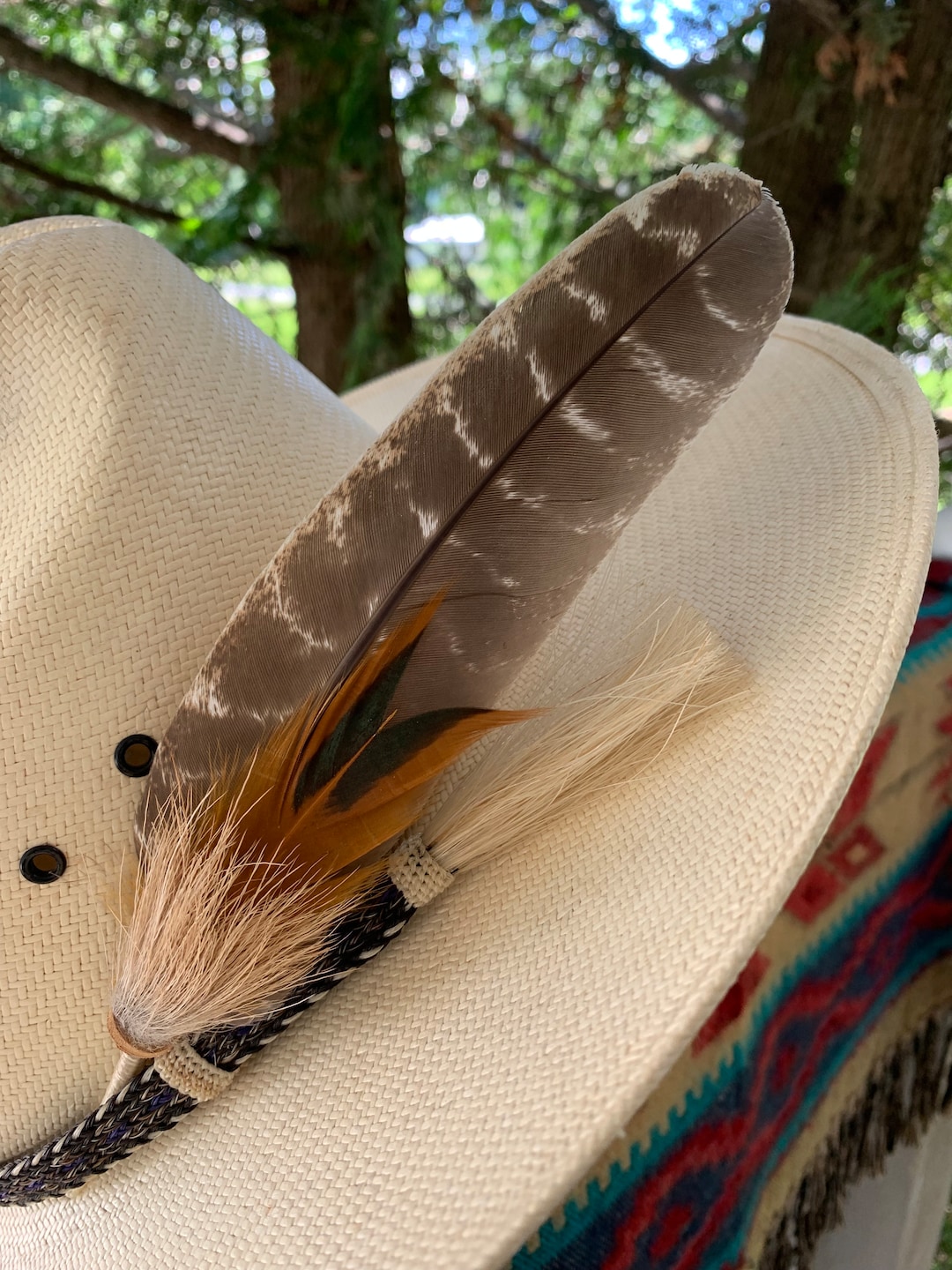 Cowboy Hat Feather, Natural Feather for Hat, Western Feather, Hand ...