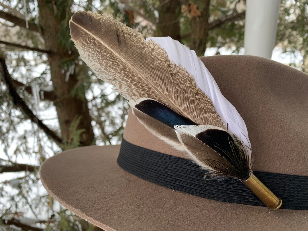 Ladies Fedora Hat Feather, Western Feather, Fedora Hat Feather, Hand ...
