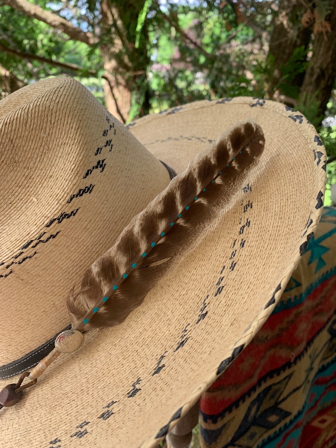 Cowboy Hat Feather, Wind String Hat Feather, Western Feather, Hand ...