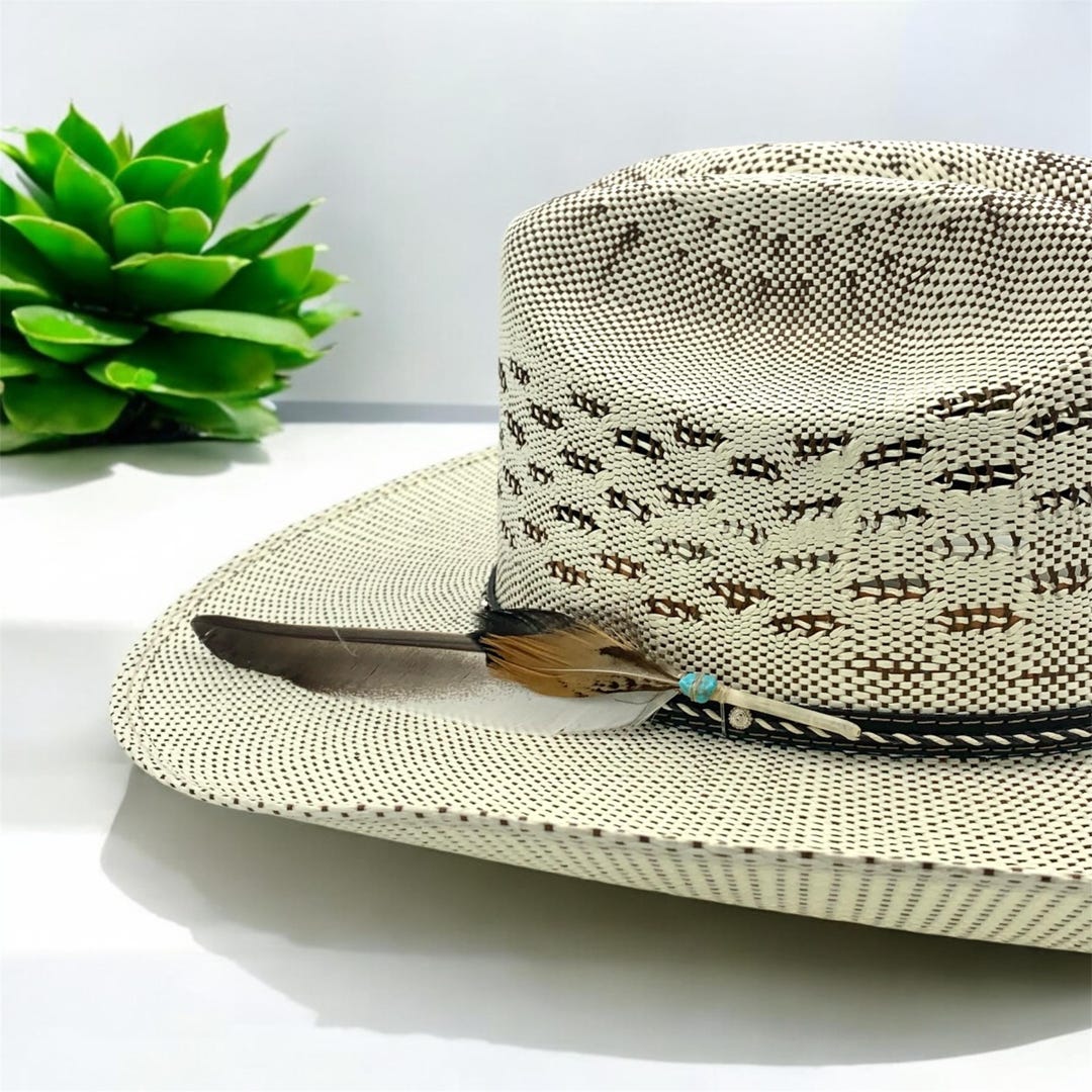 Small Hat Feather, Western Feather, Hand Crafted Hat Feather, Cowboy ...