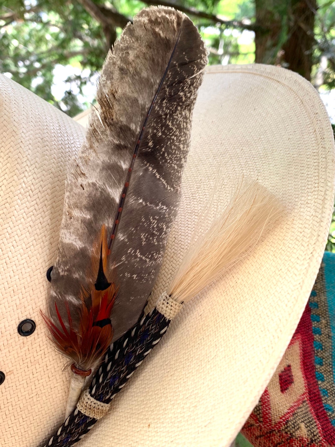 Cowboy Hat Feather, Natural Feather for Hat, Western Feather, Hand ...