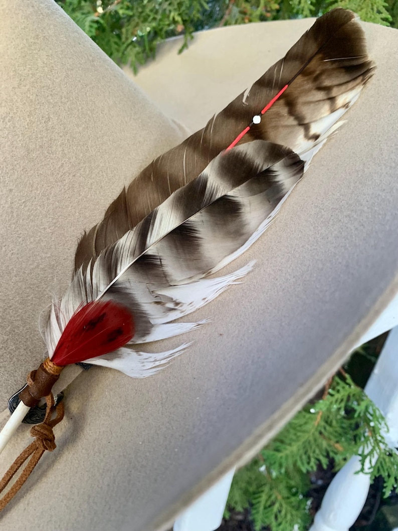 Hat Feather, Cowboy Hat Feather, Rugged Distressed Western Hat Feather ...