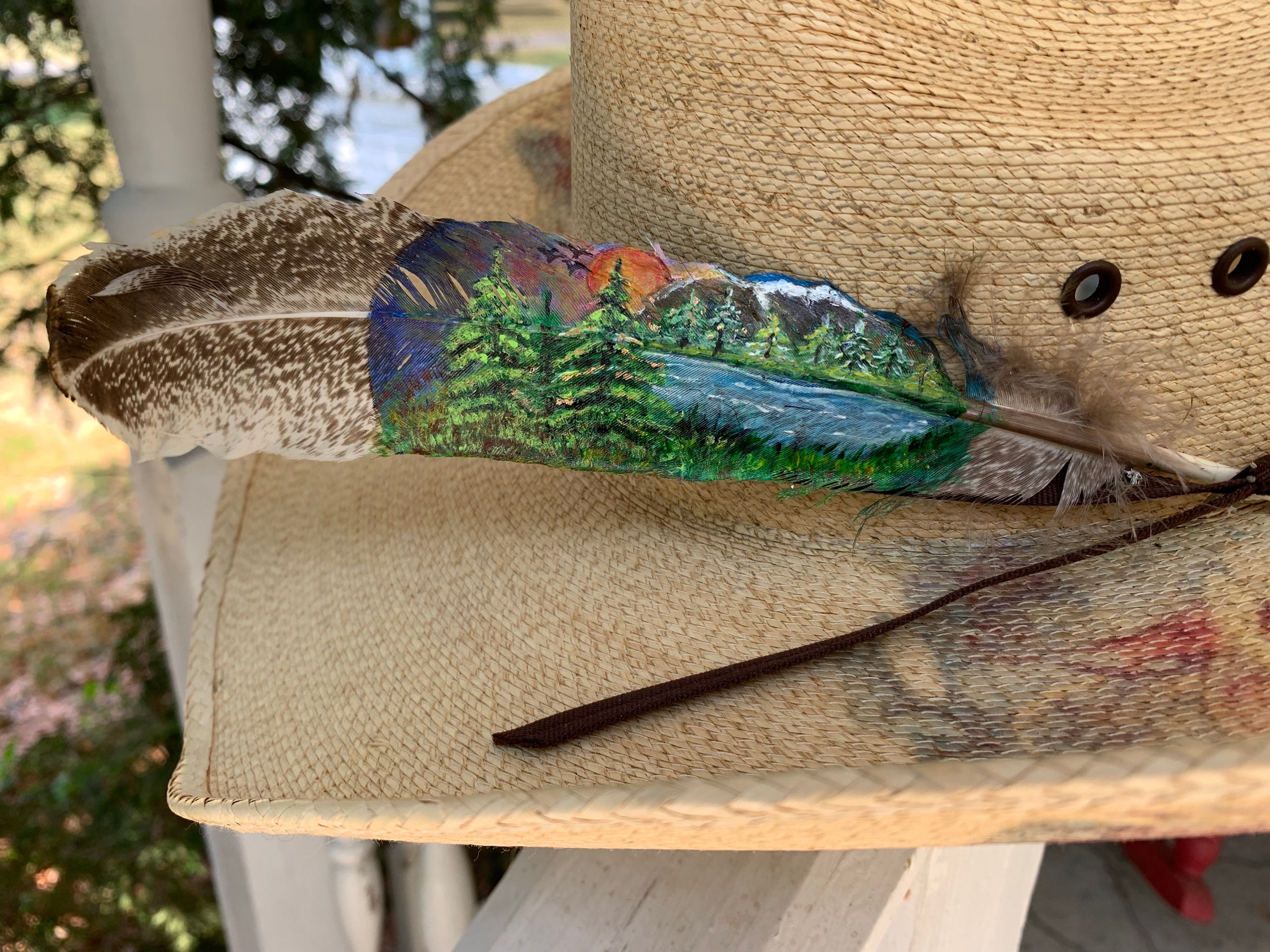 Fishing Hat With Feather