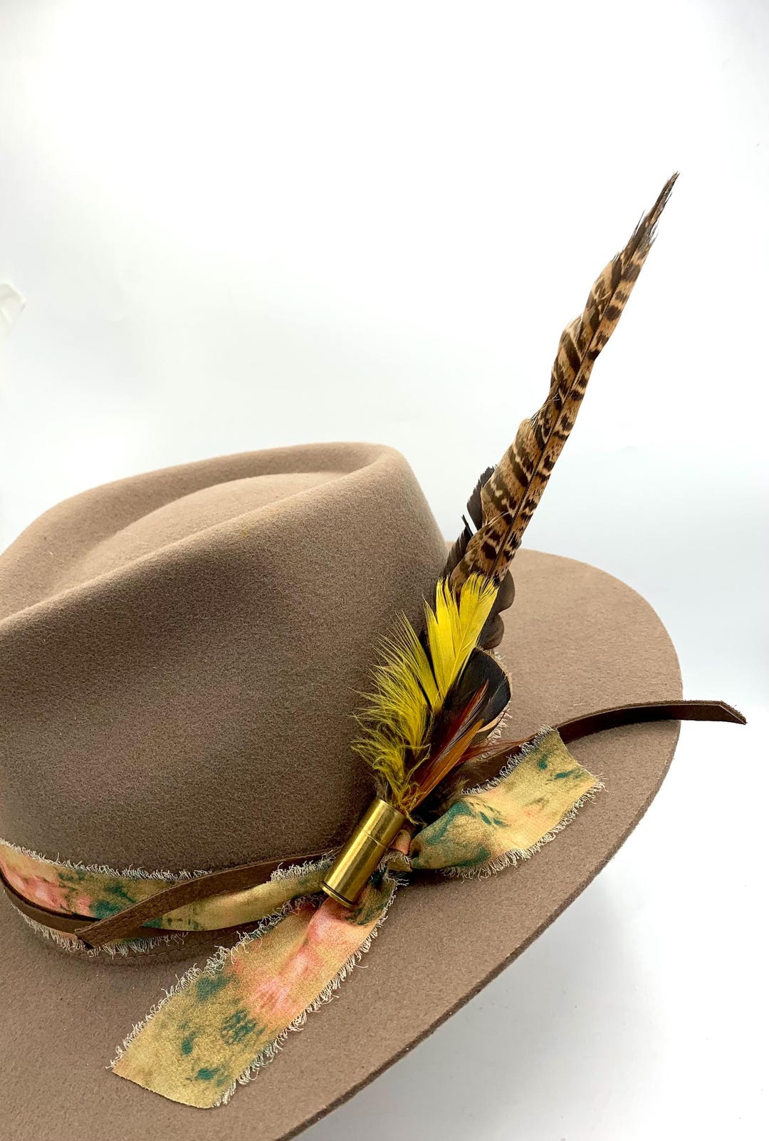 Hat Feather, Fedora Hat Feather, Hand Crafted Hat Feather, Hat ...