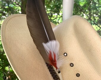 Buckaroo Traditional Windstring Cowboy Hat Feather, Hat Feather ...