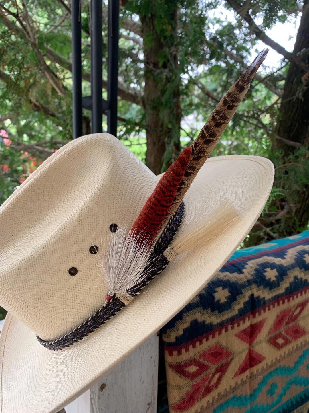 Cowboy Hat Feather, Natural Feather for Hat, Western Feather, Hand ...