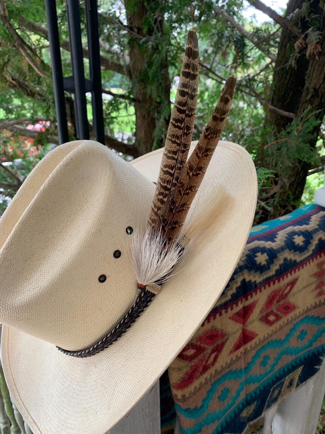 Cowboy Hat Feather, Natural Feather for Hat, Western Feather, Hand ...