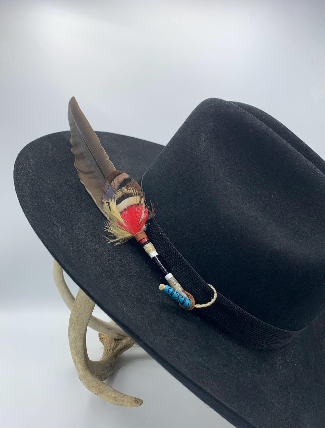 Hat Feather, Cowboy Hat Feather, Western Feather, Hand Crafted Hat ...
