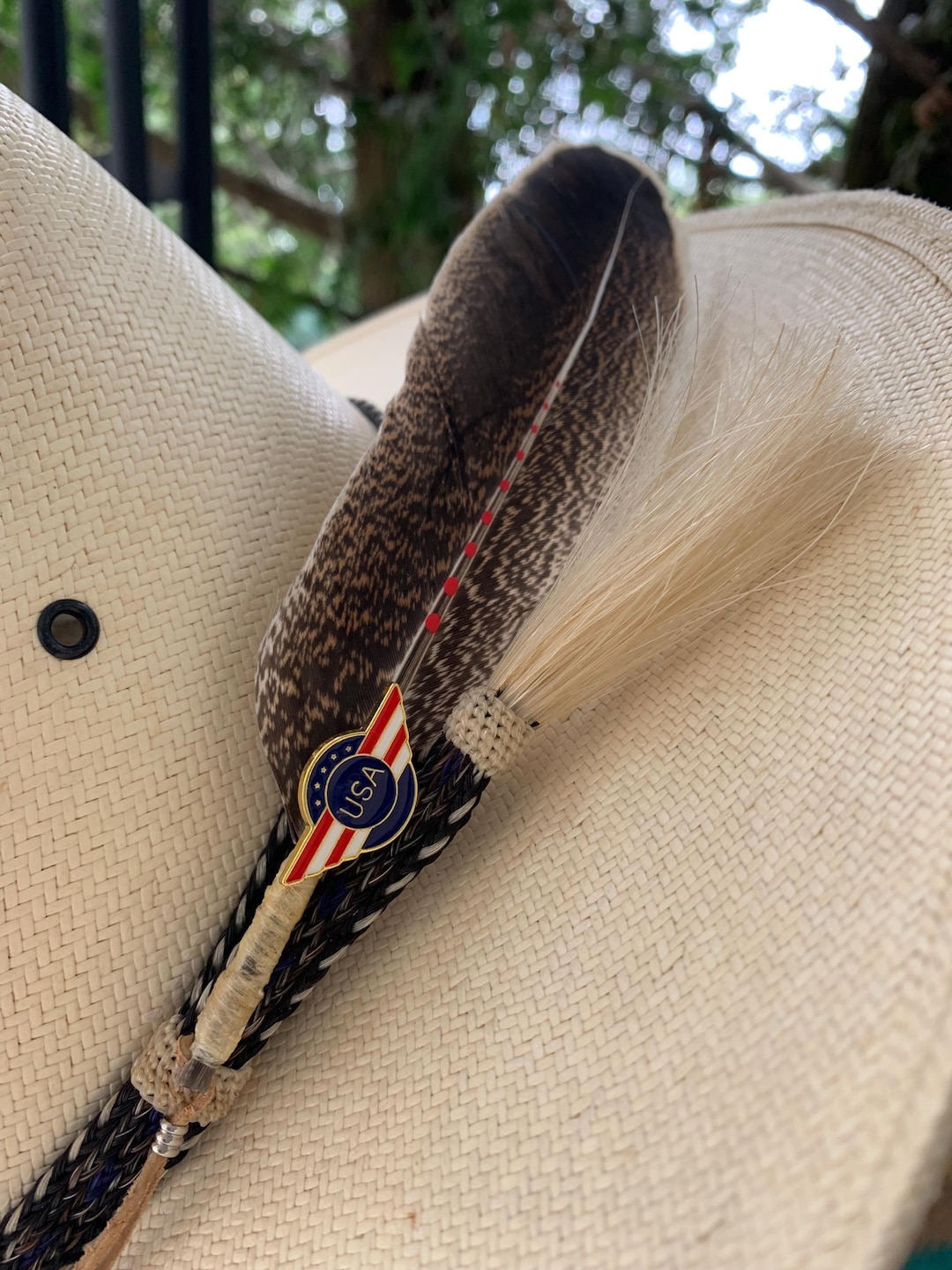 Cowboy Hat Feather, Wind String Hat Feather, Western Feather, Hand ...