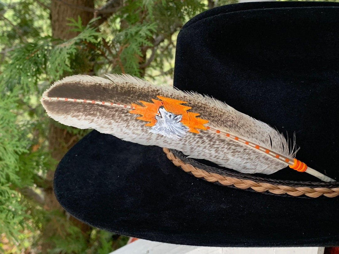 Cowboy Hat Feather Natural Feather for Hat Western Feather - Etsy