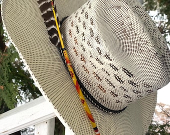 Hat Feather, Cowboy Hat Feather, Western Feather, Hand Crafted Hat ...