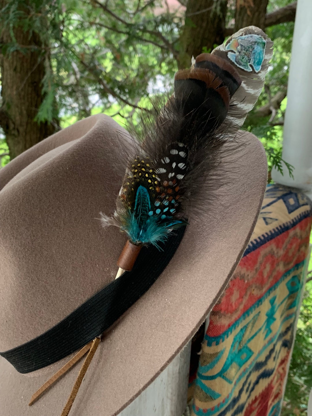 Ladies Fedora Hat Feather, Boho Hat Feather, Western Hat Feather, Hand ...