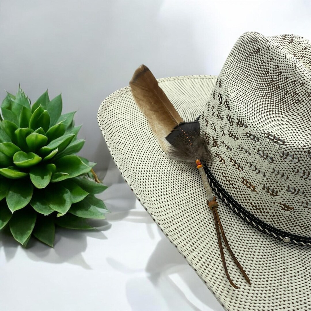 Hat Feather, Cowboy Hat Feather, Western Feather, Hand Crafted Hat ...