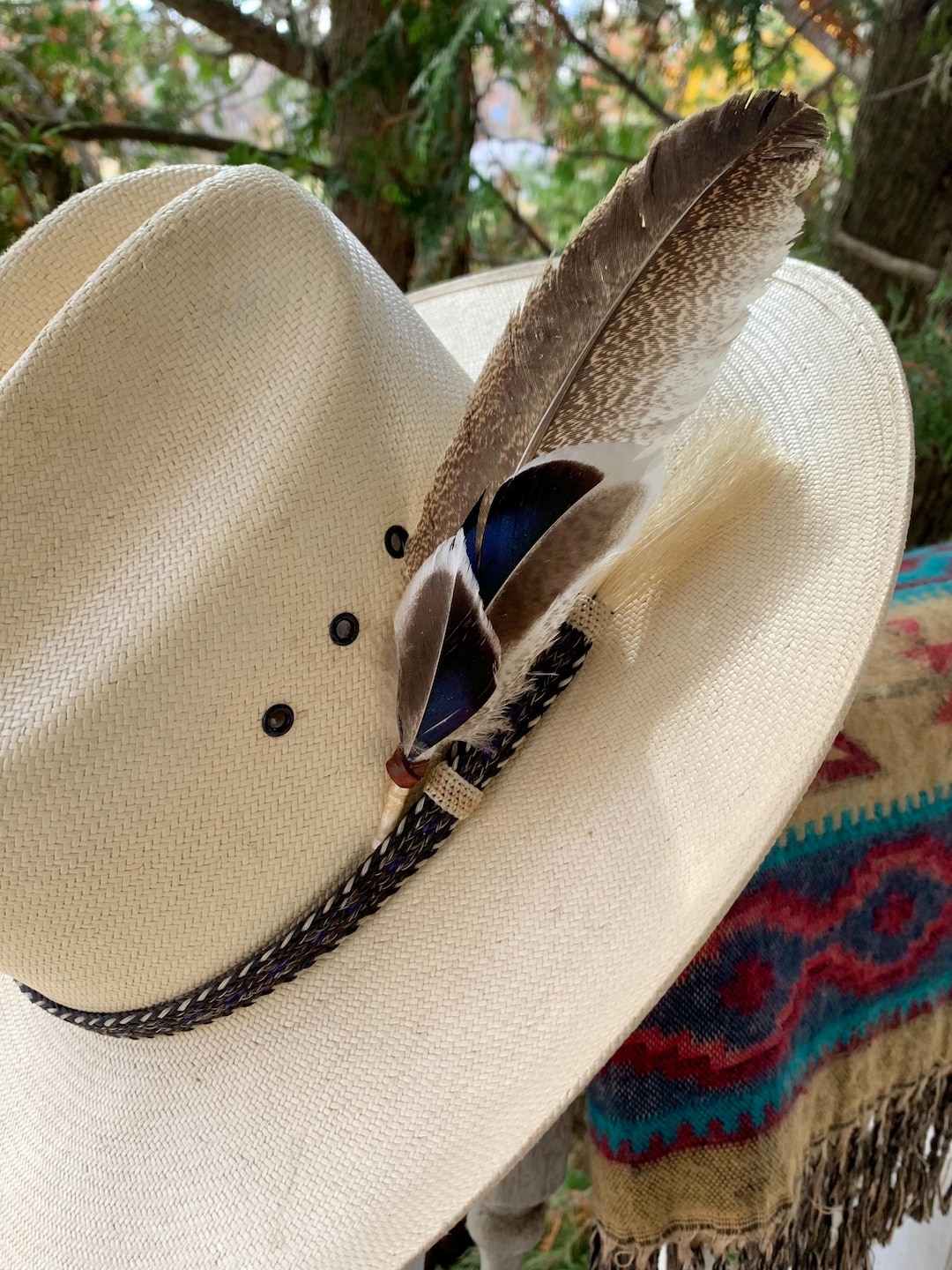 Cowboy Hat Feather, Natural Feather for Hat, Western Feather, Hand ...
